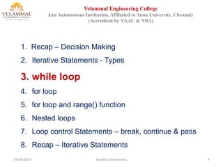 Control structures2_ppt_Control flow statements | PPT