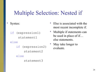 Control structures i | PPT | Programming Languages | Computing