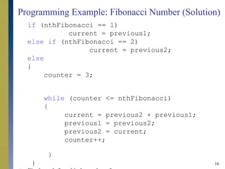 Control structures ii | PPT