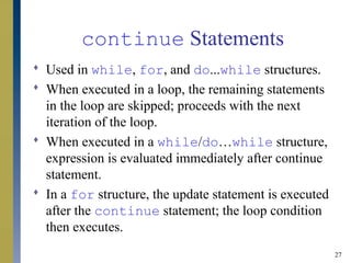 Control structures ii | PPT