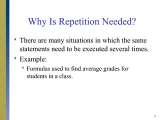 Control structures ii | PPT
