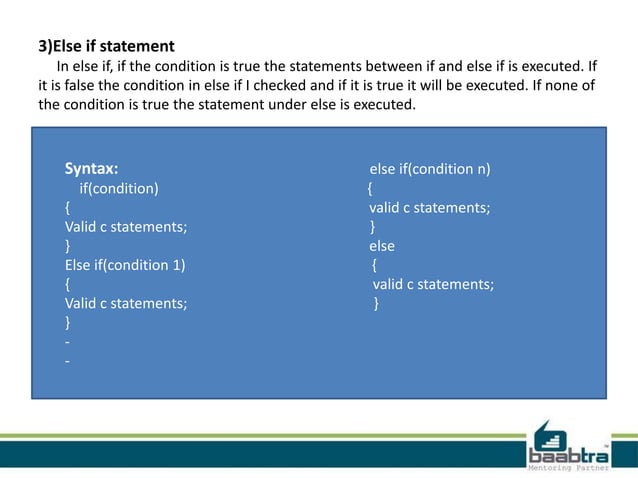 Control structures in c | PPTX