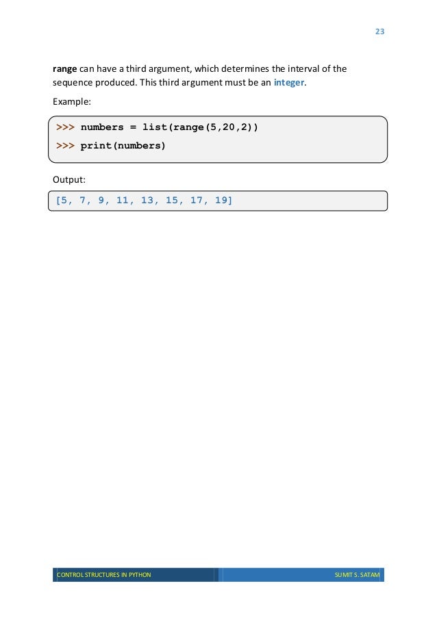 Control Structures In Python 