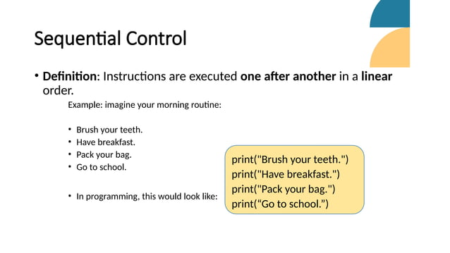 Control Structures of Programming (Introduction to Programming Concepts ...