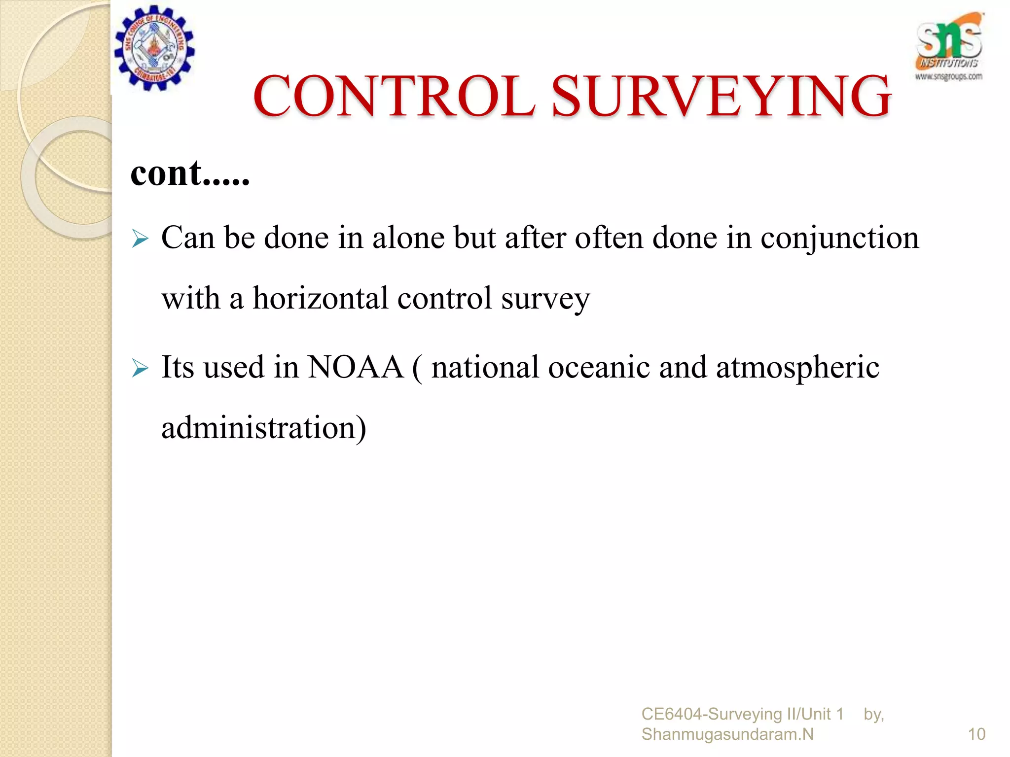 Control surveying | PPTX