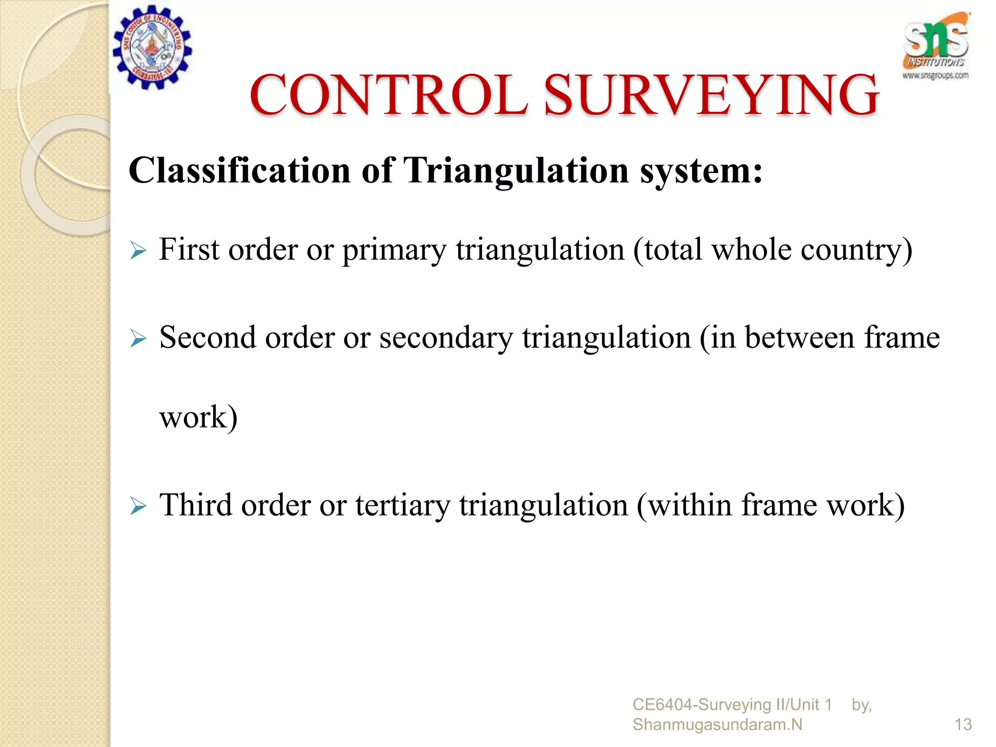 Control surveying | PPTX