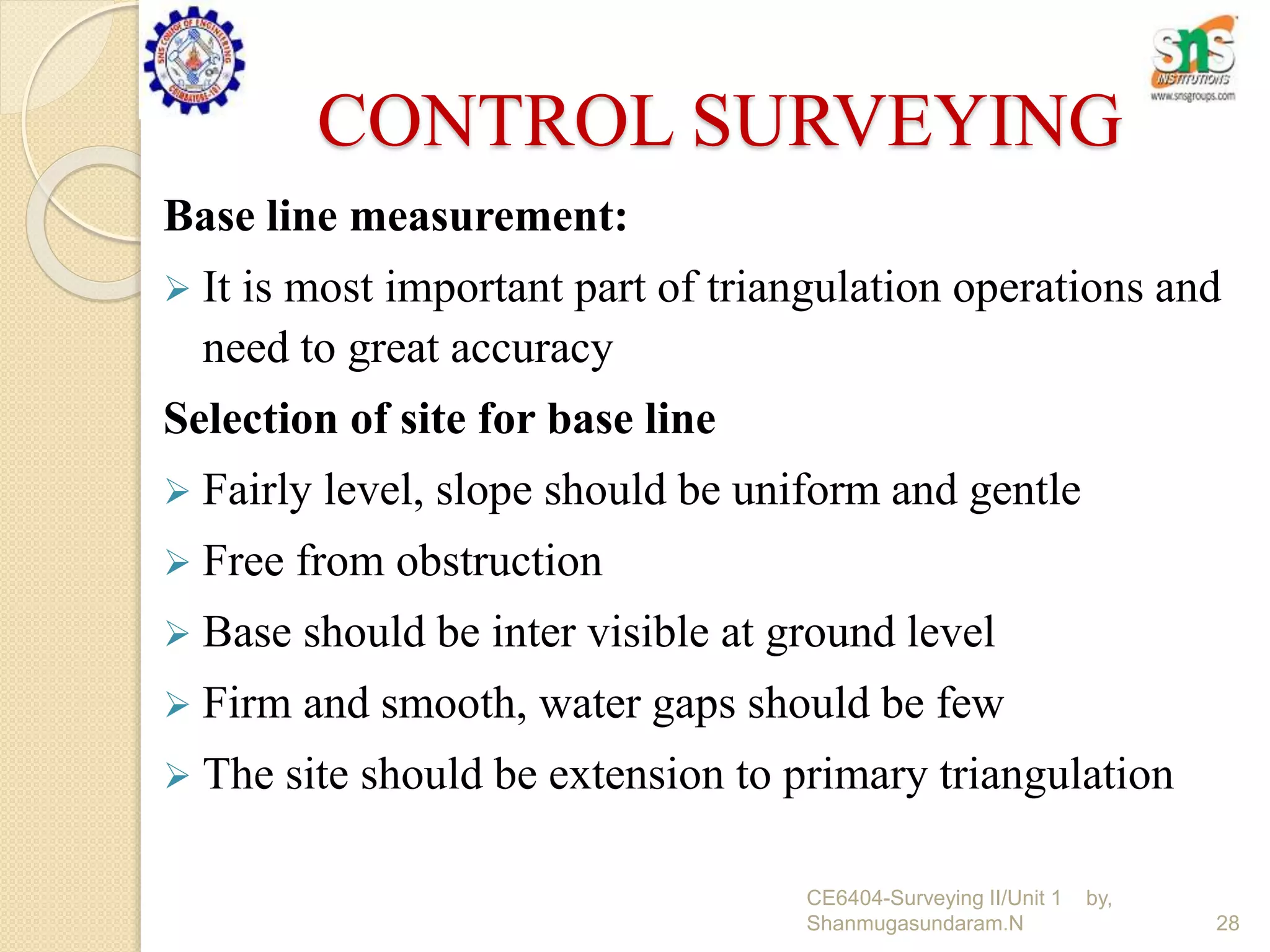 Control surveying | PPTX