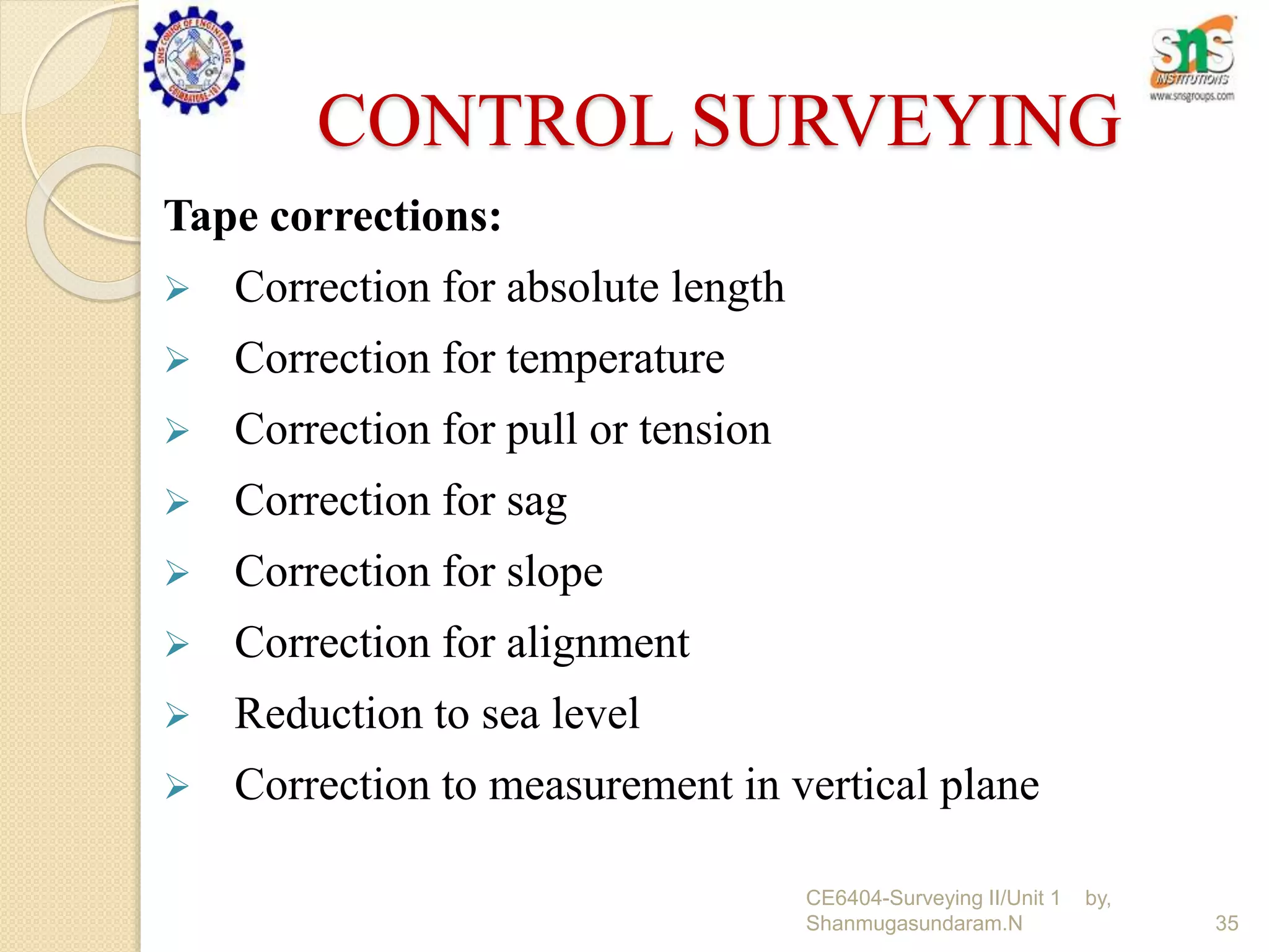 Control surveying | PPTX