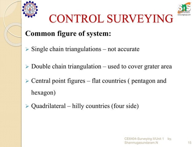 Control surveying | PPTX | Geology | Science