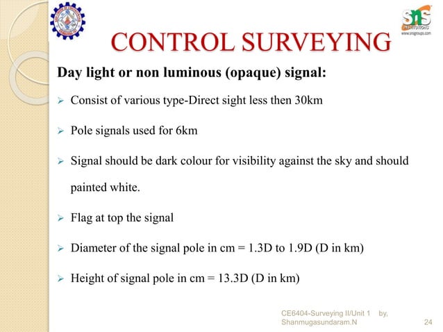 Control surveying | PPTX | Geology | Science