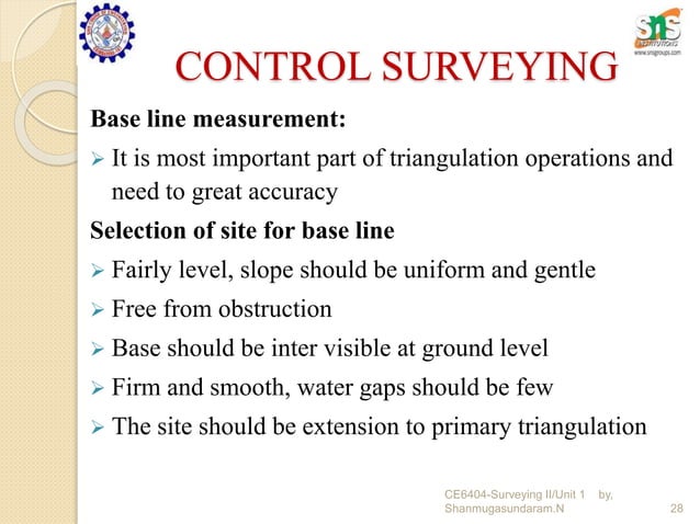 Control surveying | PPTX | Geology | Science