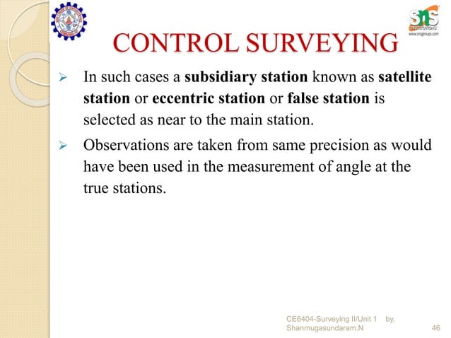 Control surveying | PPTX | Geology | Science