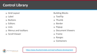Controls Use in Windows Presentation Foundation (WPF) | PPTX
