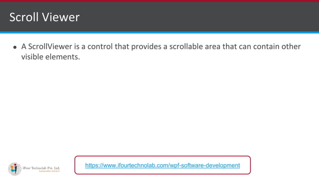 Controls Use In Windows Presentation Foundation Wpf Pptx Desktop Publishing Computer