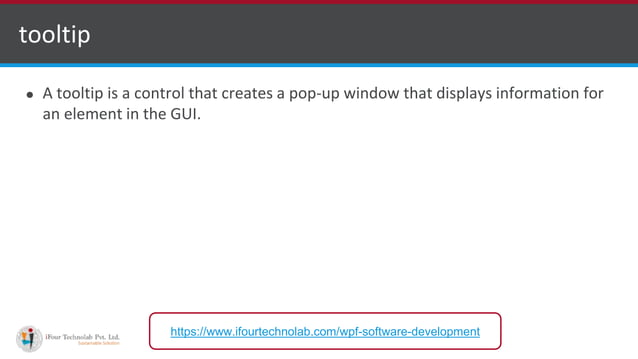 Controls Use In Windows Presentation Foundation Wpf Pptx Desktop Publishing Computer