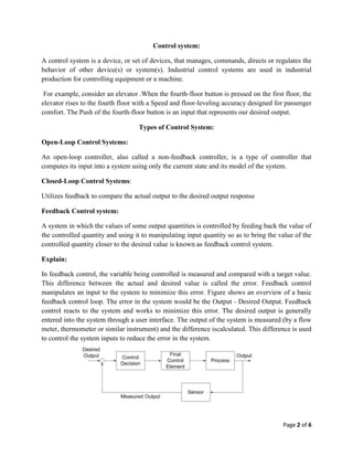 Control system | DOCX