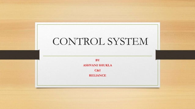 Control system | PPTX