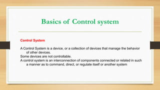 Control system | PPTX
