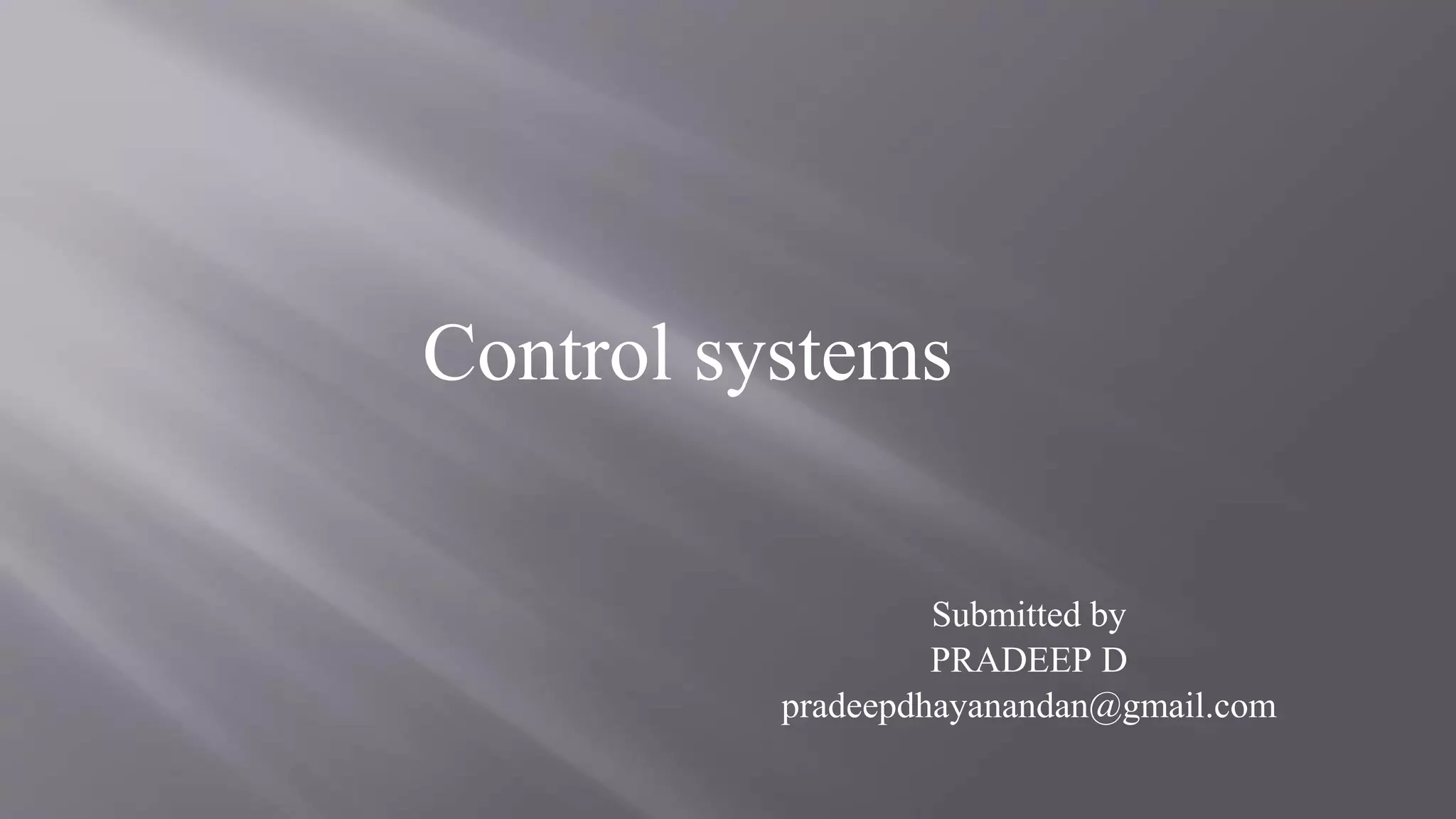 Control system | PPTX