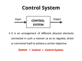 Control System in controlling systems pptx | PPT