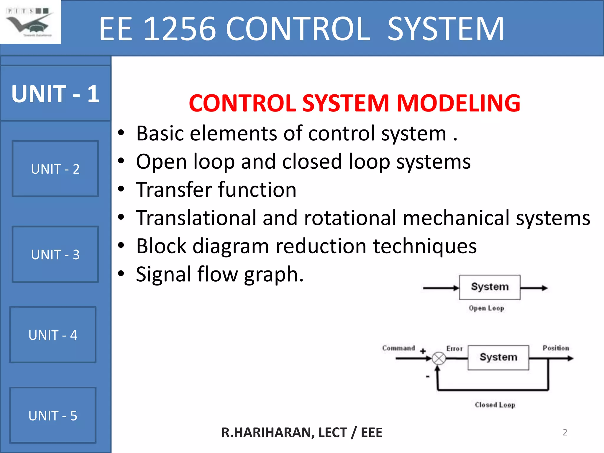 Control system (II-ECE) | PPTX