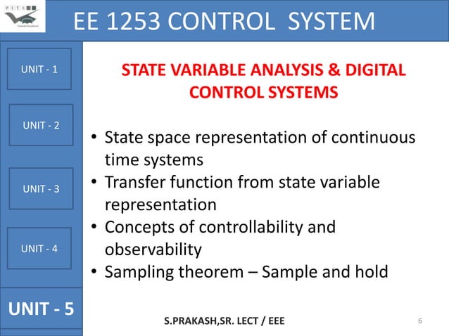Control systems (II-EEE) | PPTX | Technology & Computing