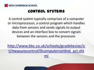 Control system and flowchart | PPTX