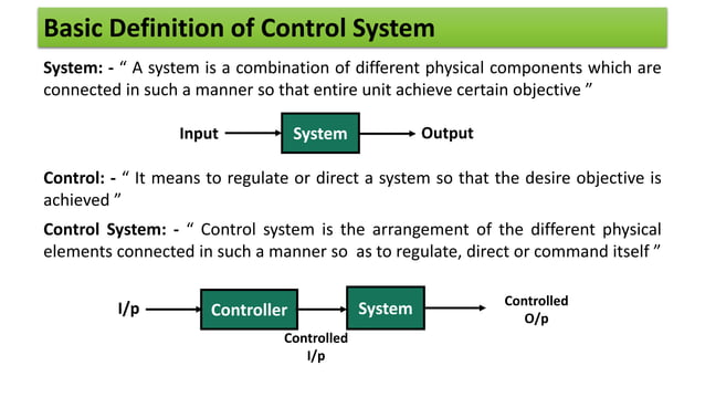 Control system basics, block diagram and signal flow graph | PPTX
