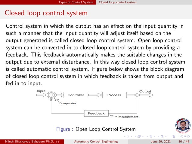 Control system basics_open and closed loop control system | PDF