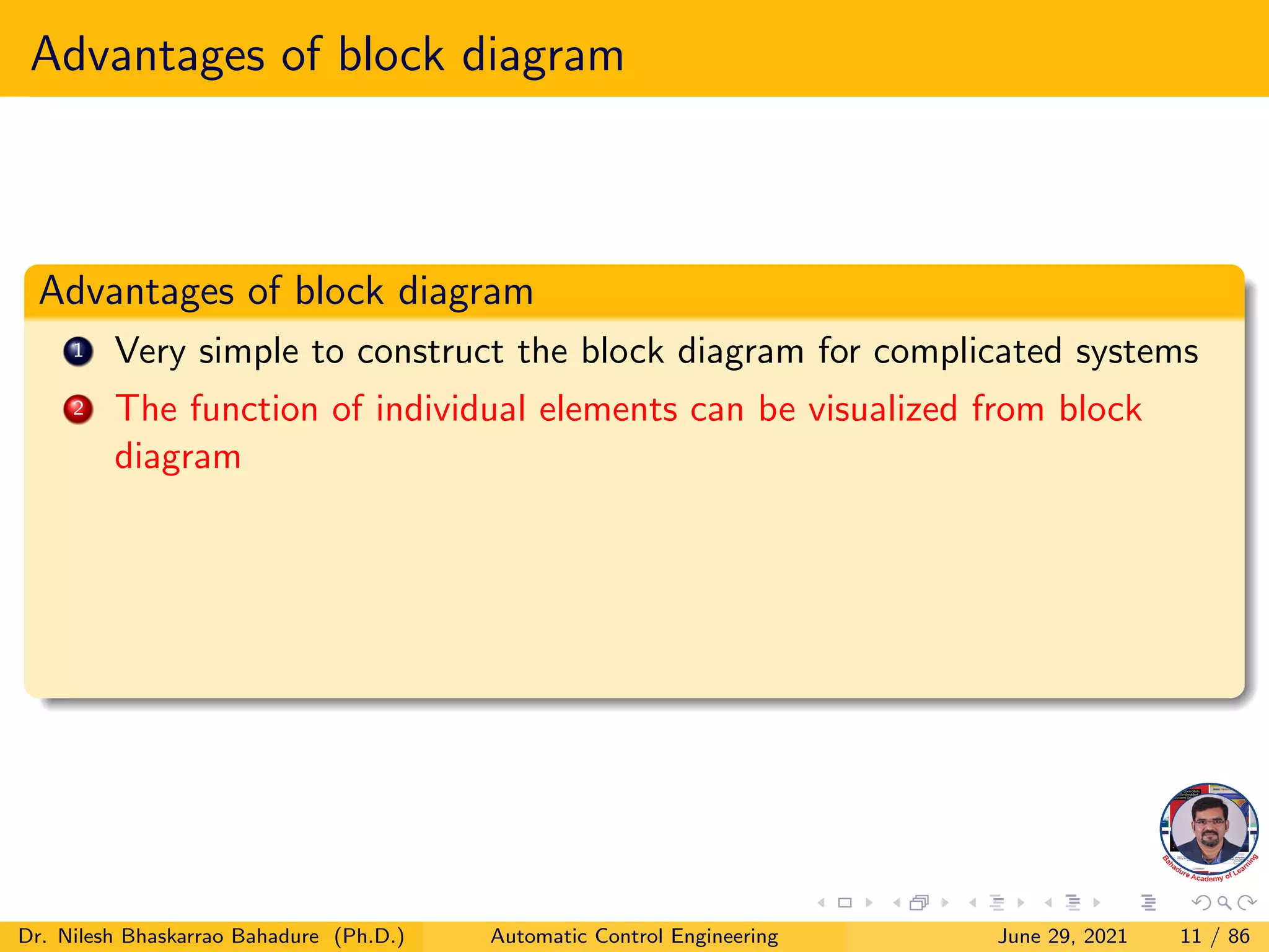 Control system block diagram | PDF