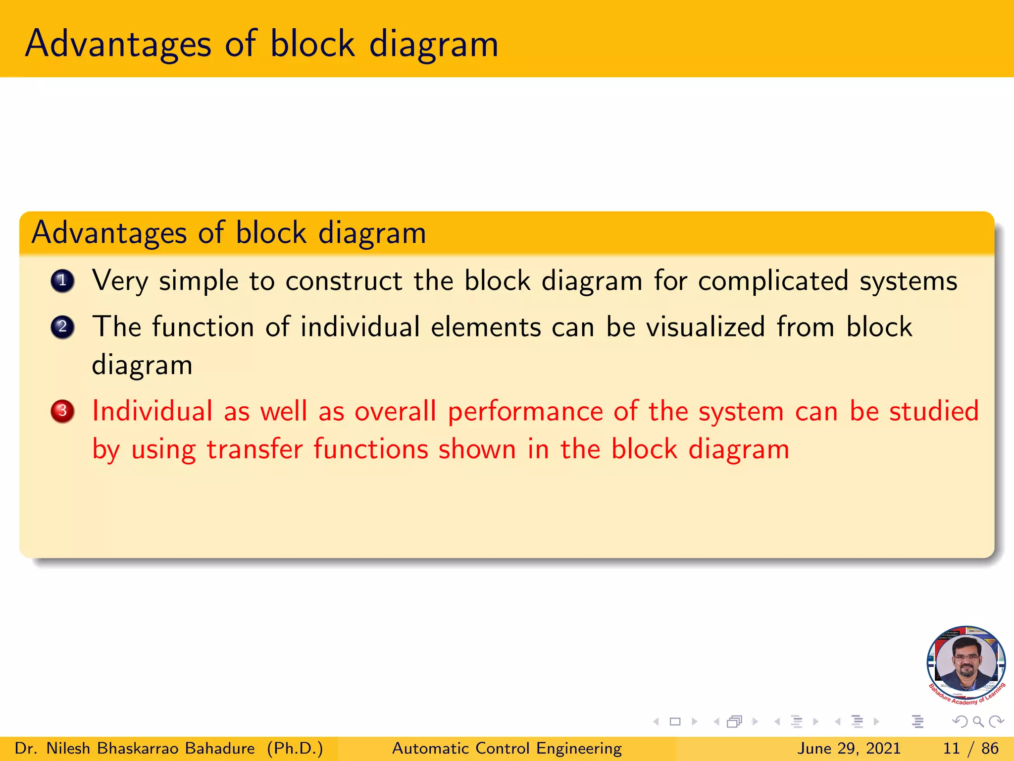 Control system block diagram | PDF