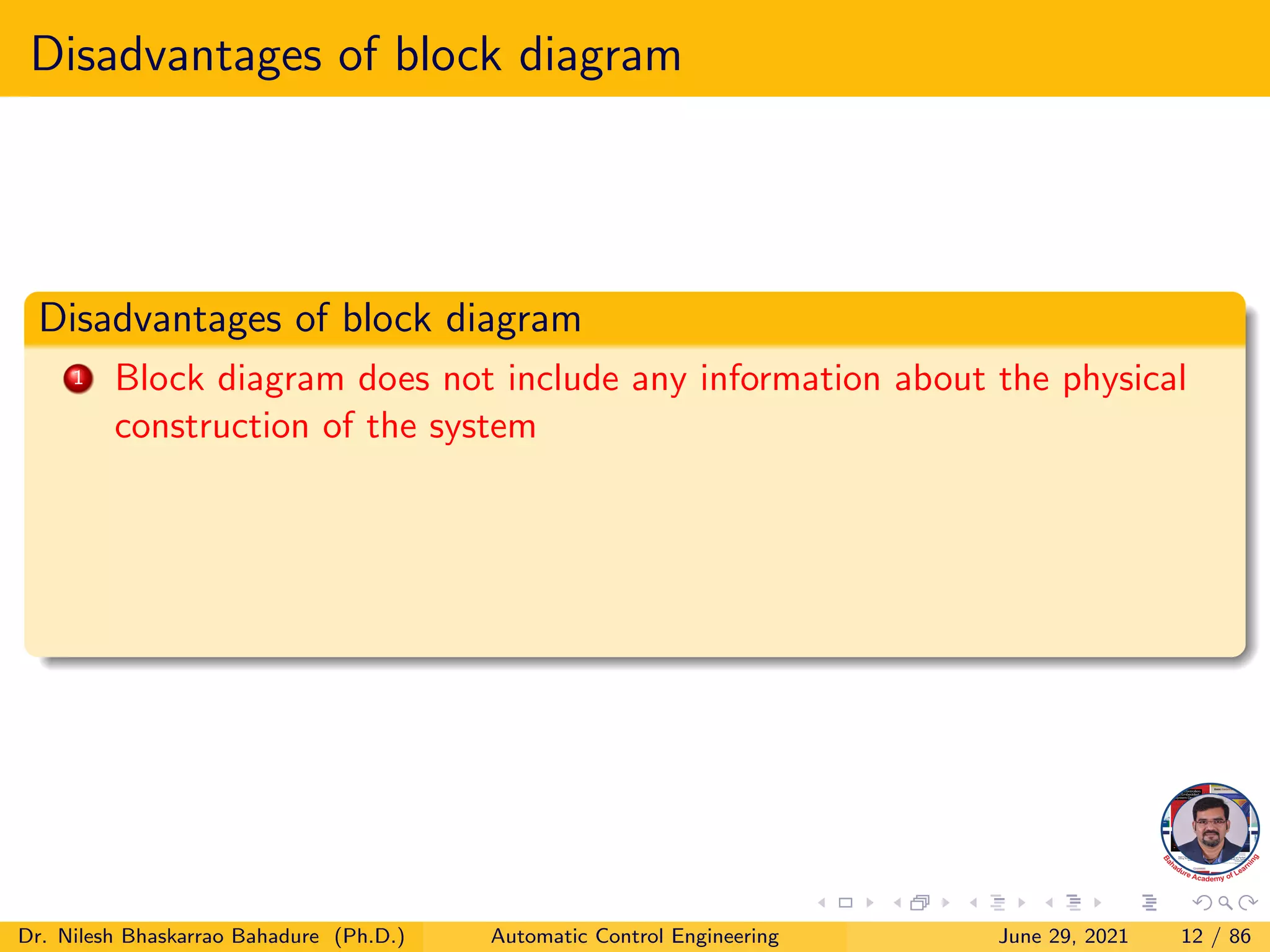 Control system block diagram | PDF