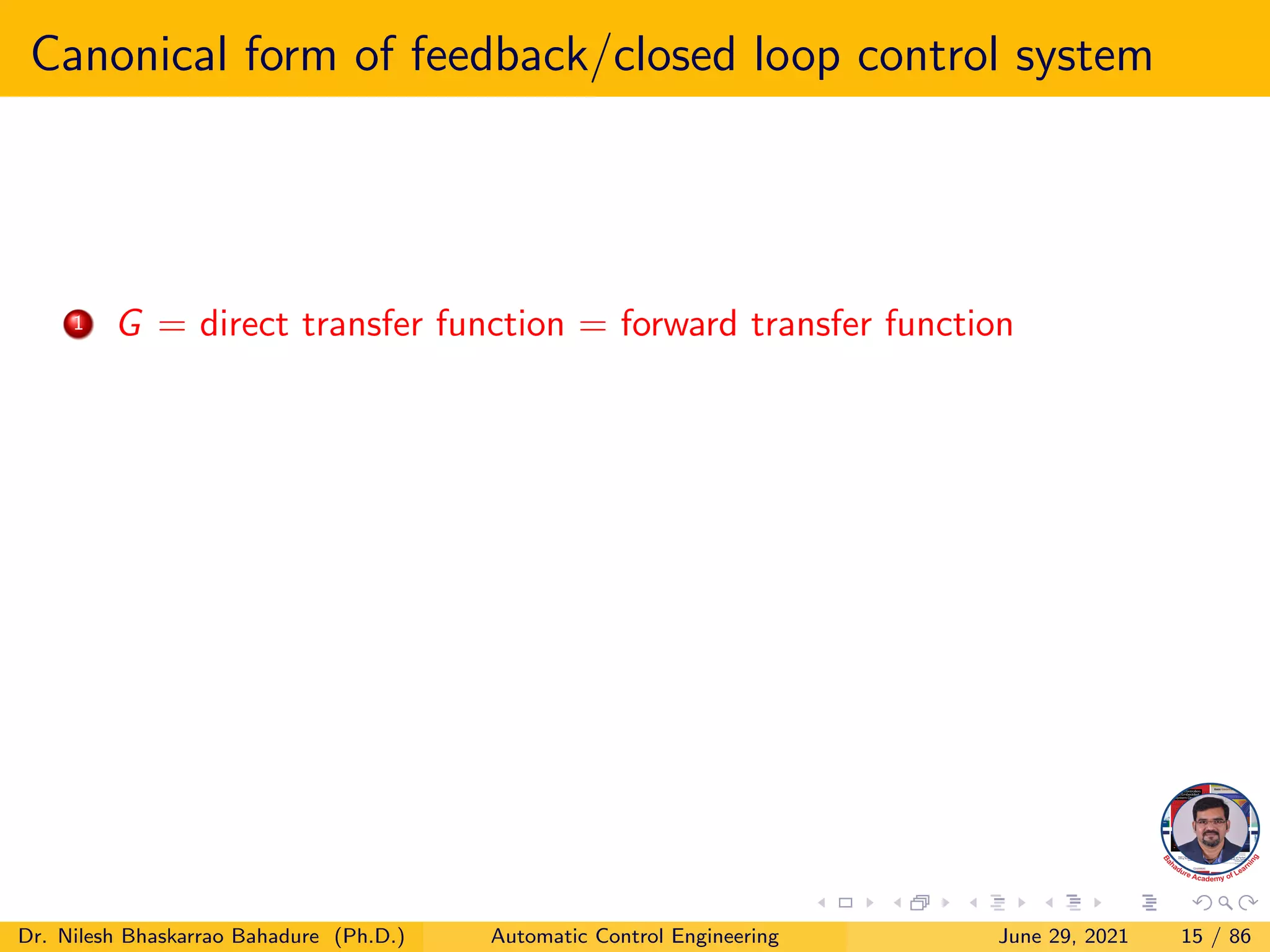 Control system block diagram | PDF