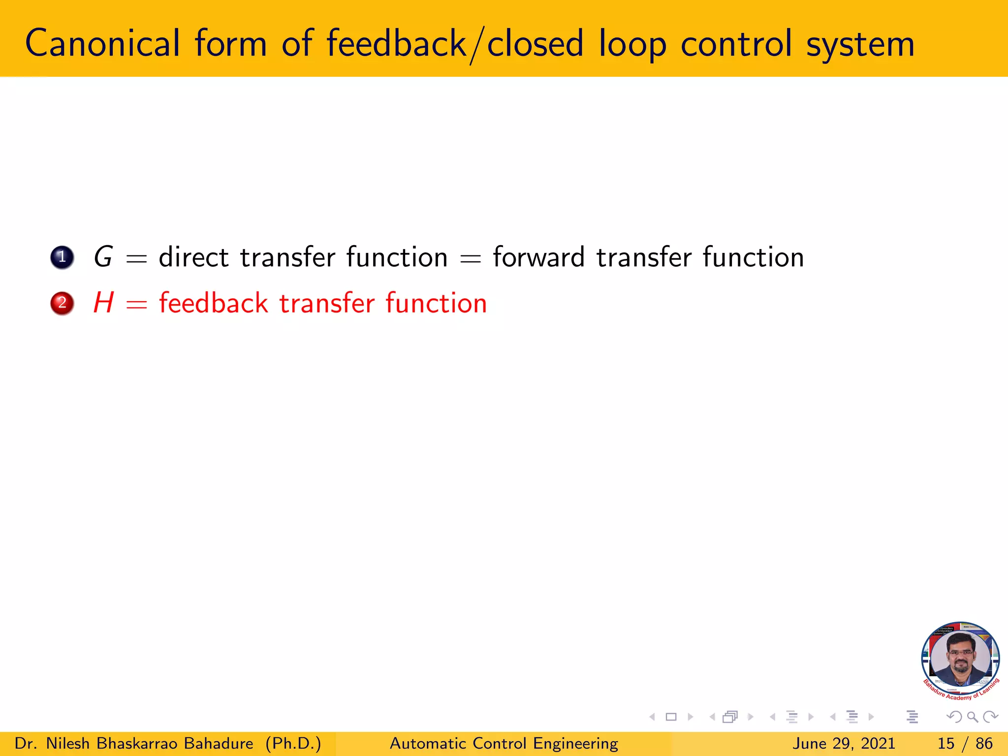 Control system block diagram | PDF
