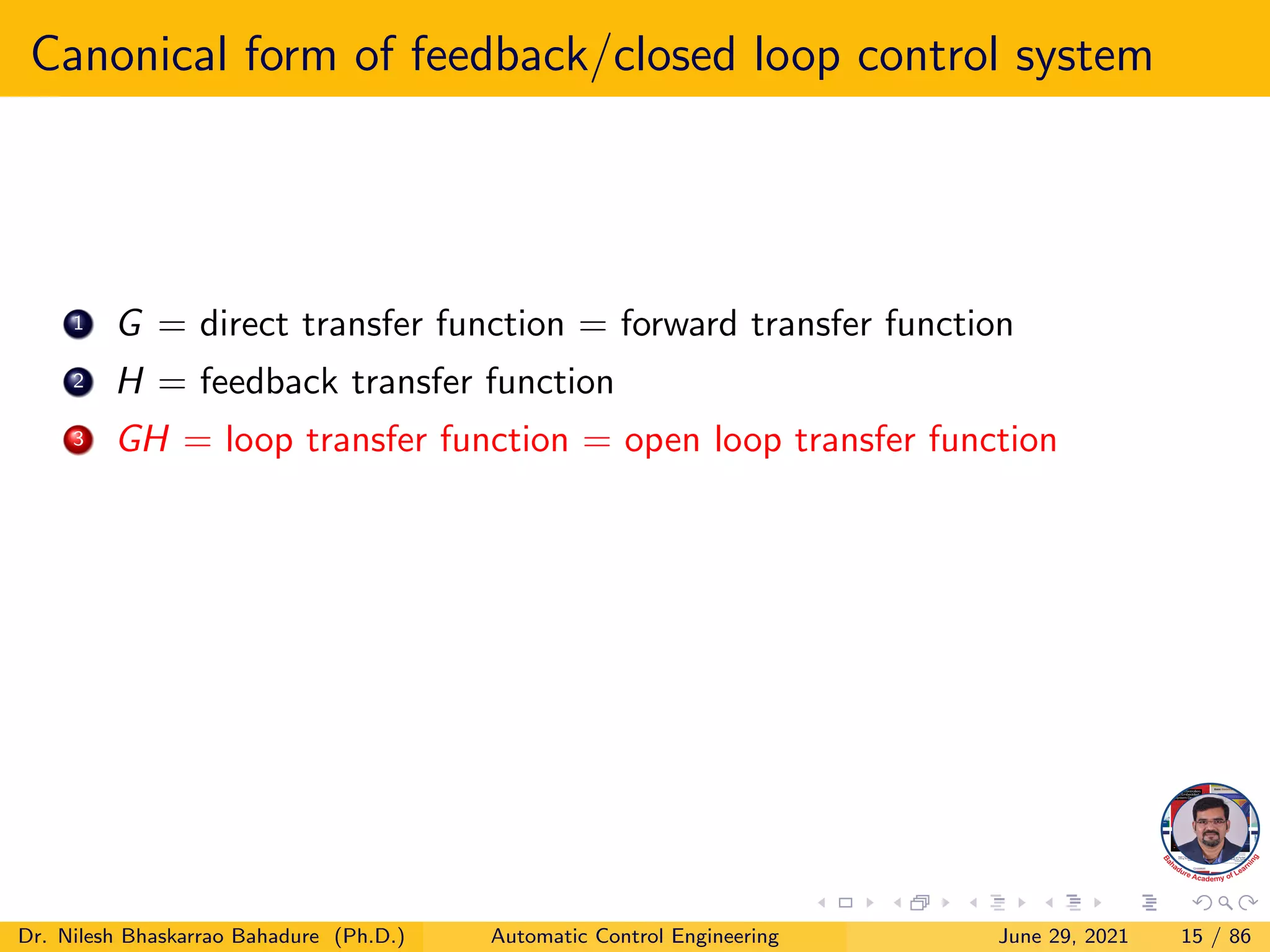 Control system block diagram | PDF