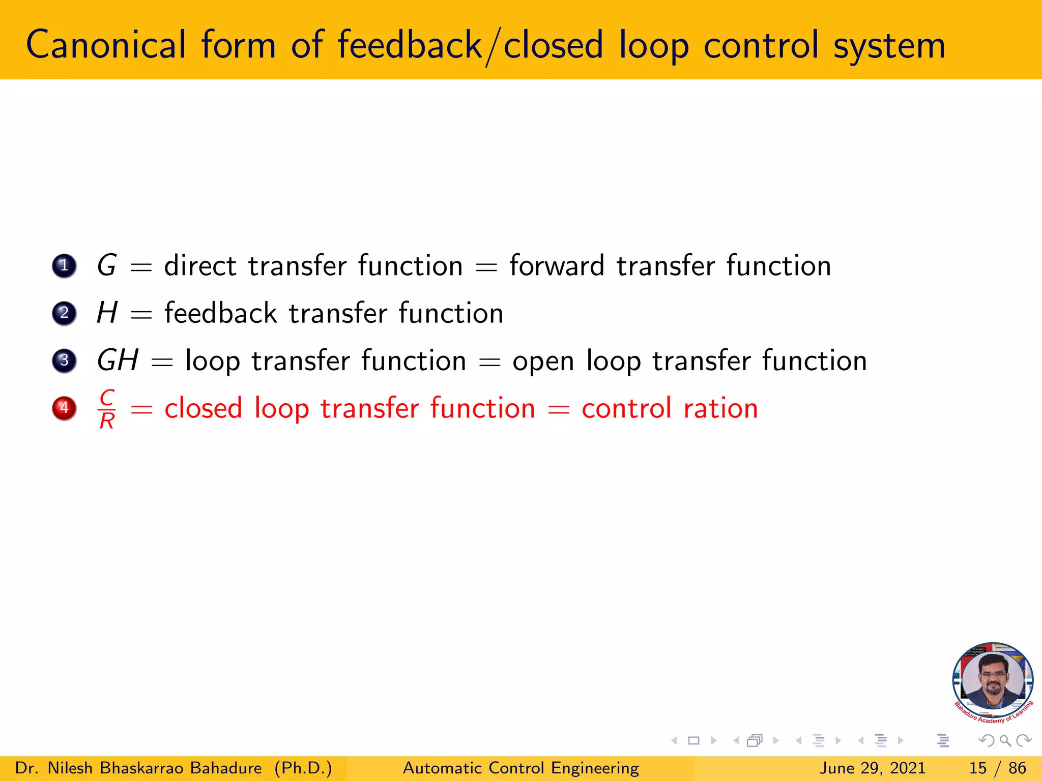 Control system block diagram | PDF