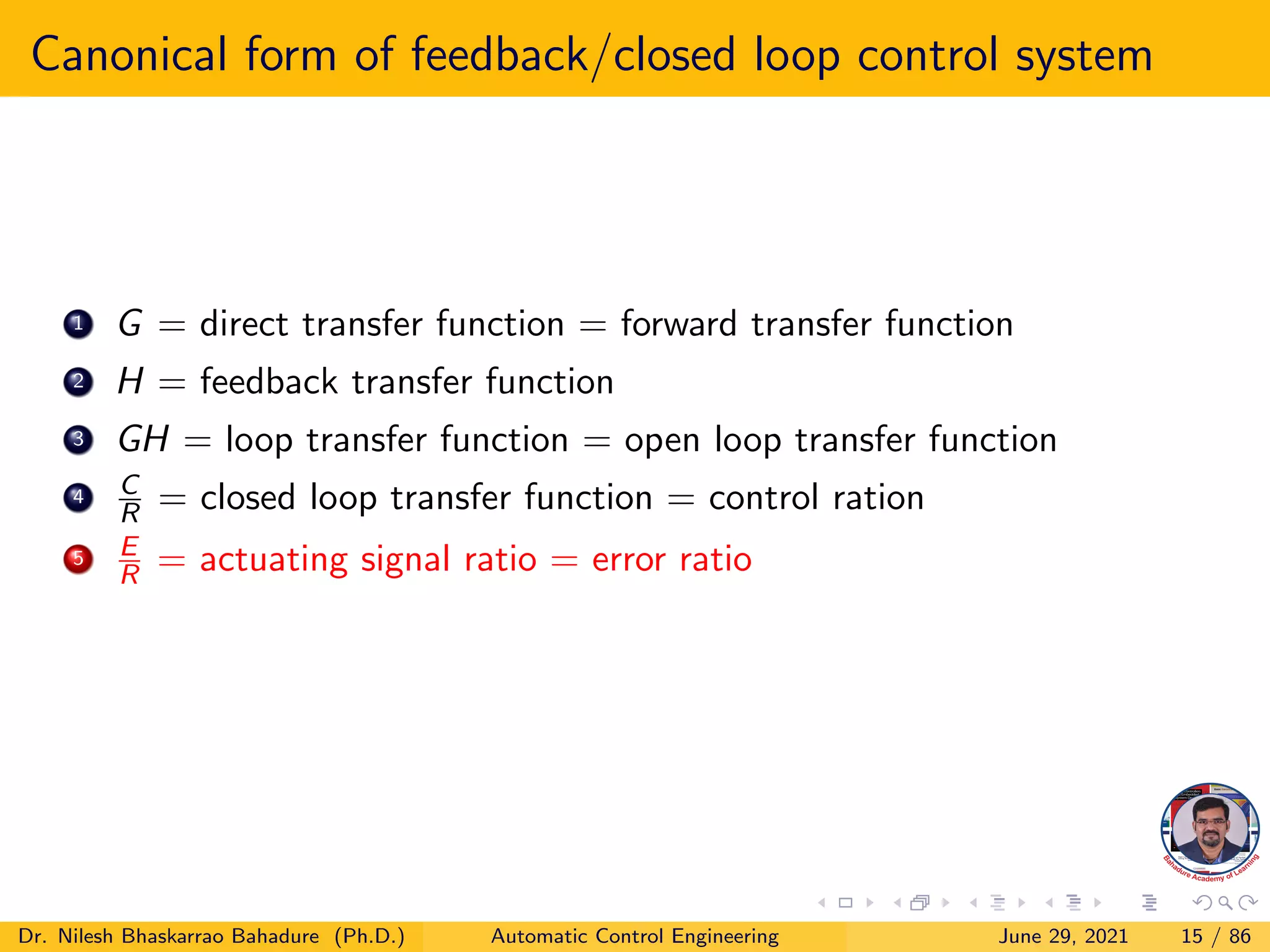Control system block diagram | PDF