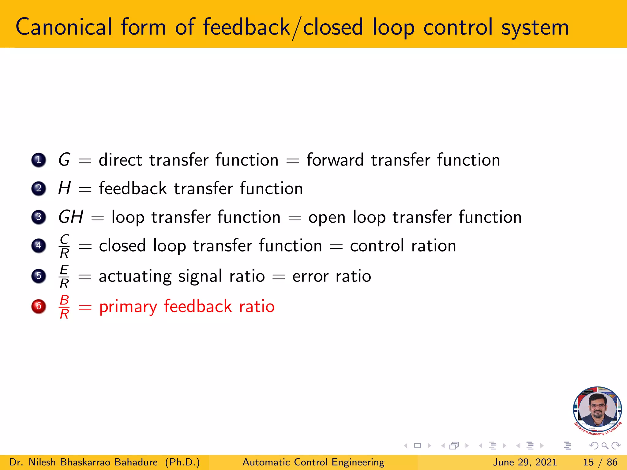 Control system block diagram | PDF