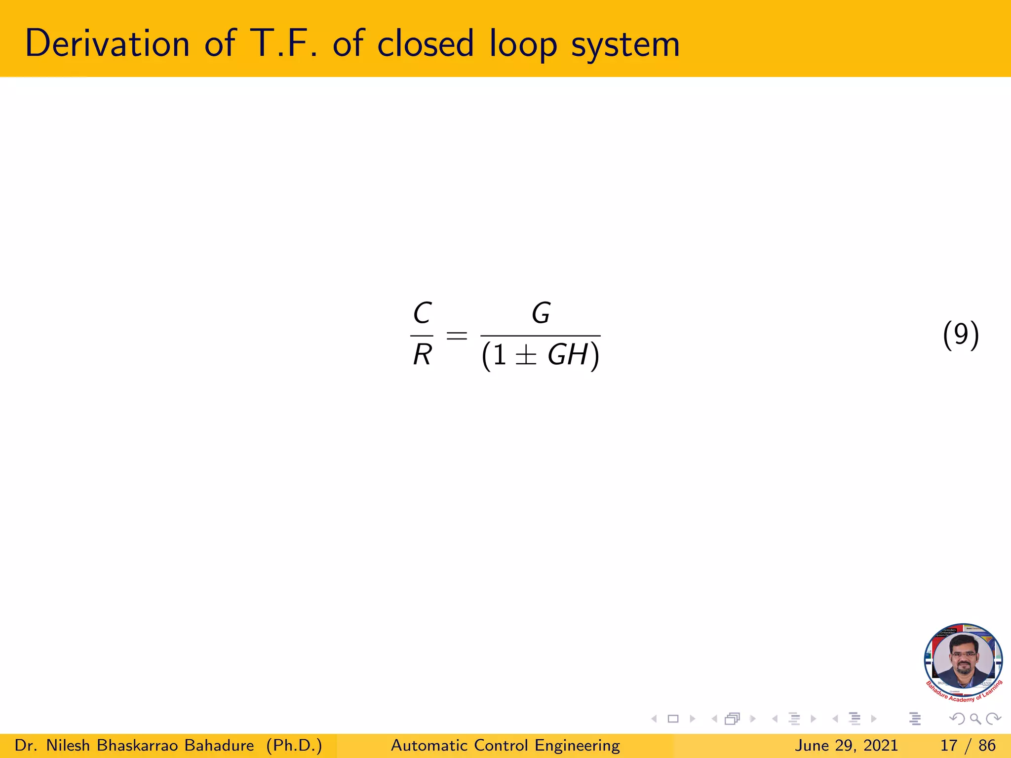 Control system block diagram | PDF