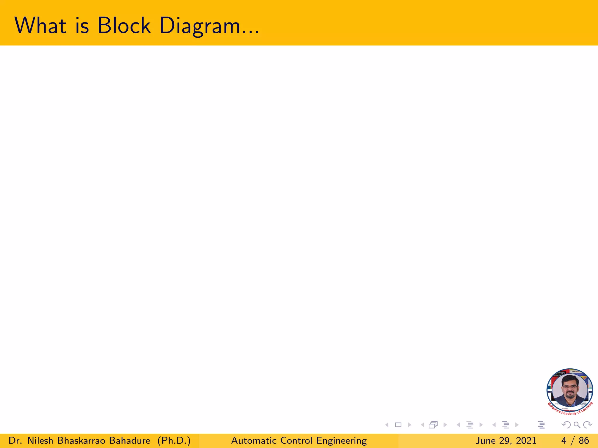 Control system block diagram | PDF