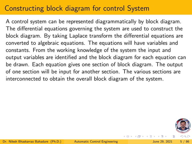 Control system block diagram | PDF