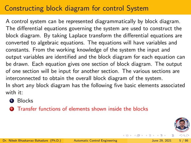 Control system block diagram | PDF