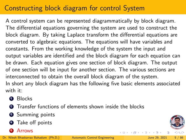Control system block diagram | PDF