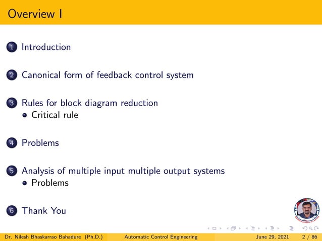 Control system block diagram | PDF