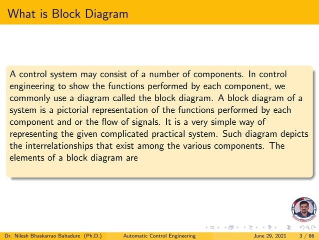 Control system block diagram | PDF