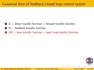 Control system block diagram | PDF
