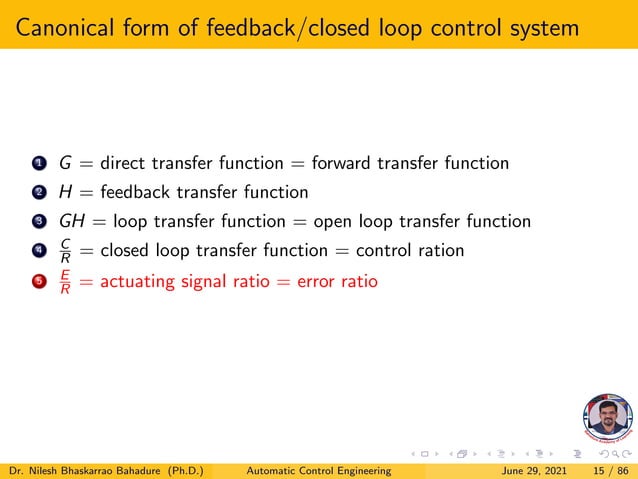 Control system block diagram | PDF