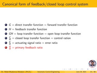 Control system block diagram | PDF