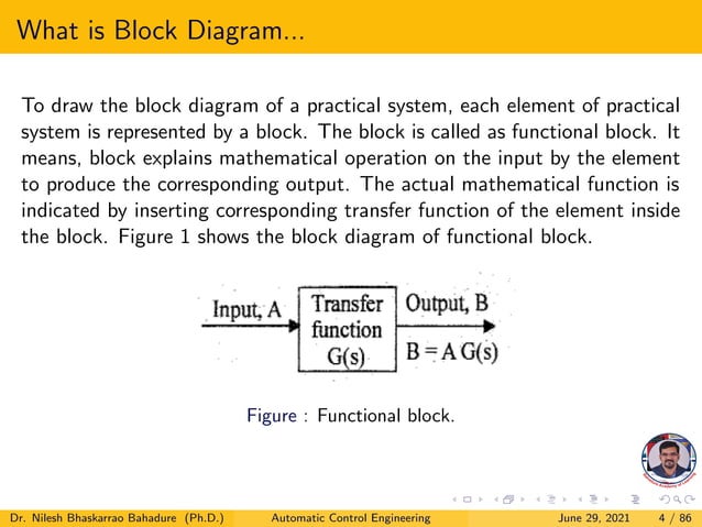 Control system block diagram | PDF