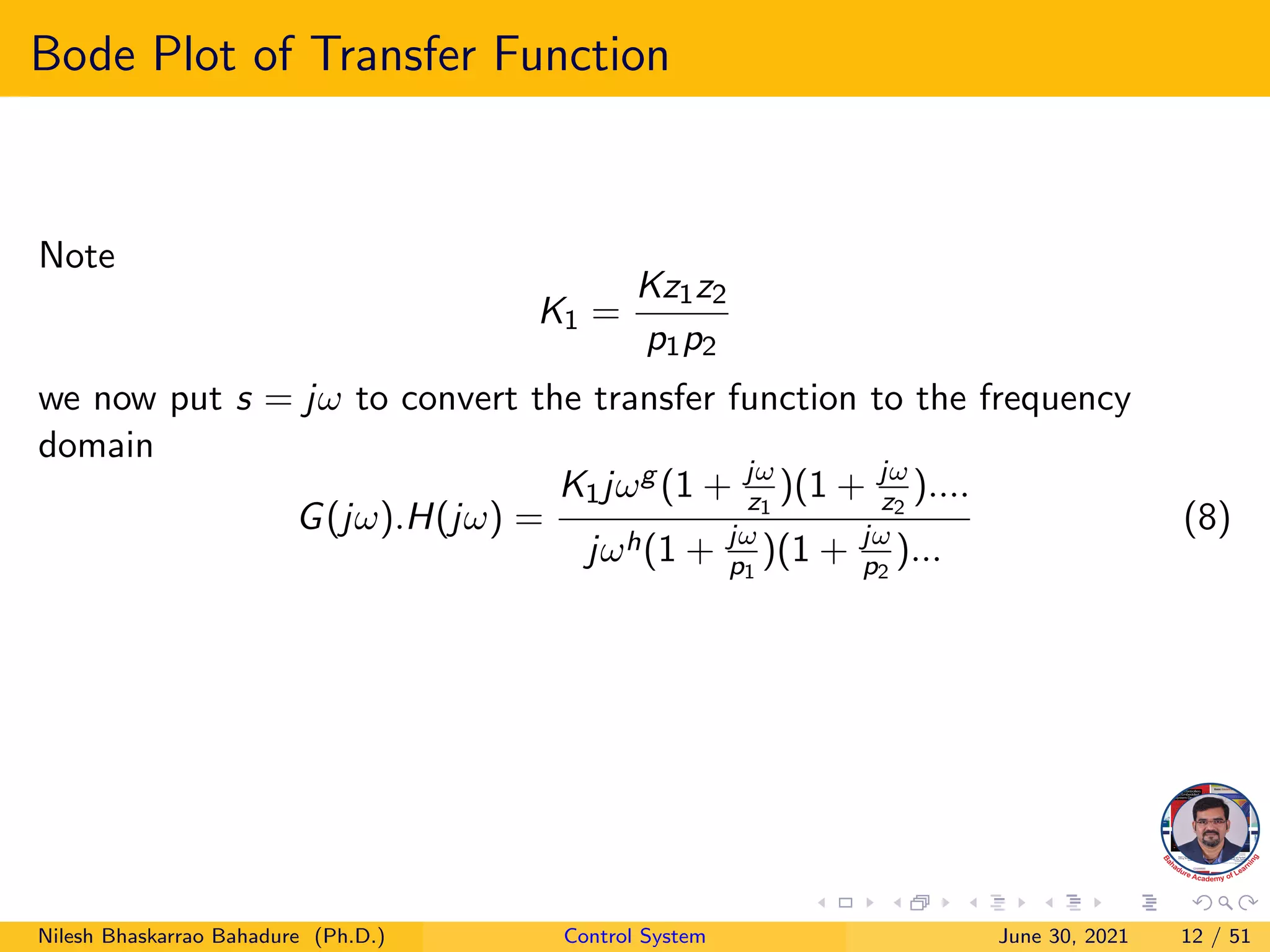 Control system bode plot | PDF